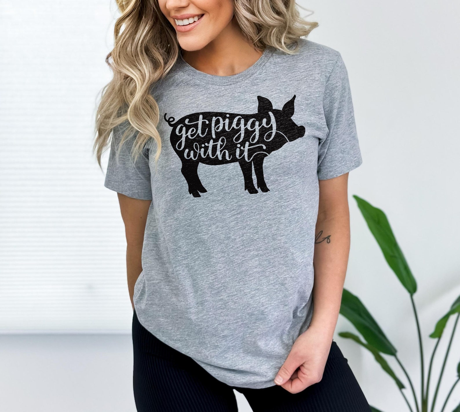 Funny Pig Shirts | Get Piggy With It Tee | Pig Lover Shirt | Gift for ...