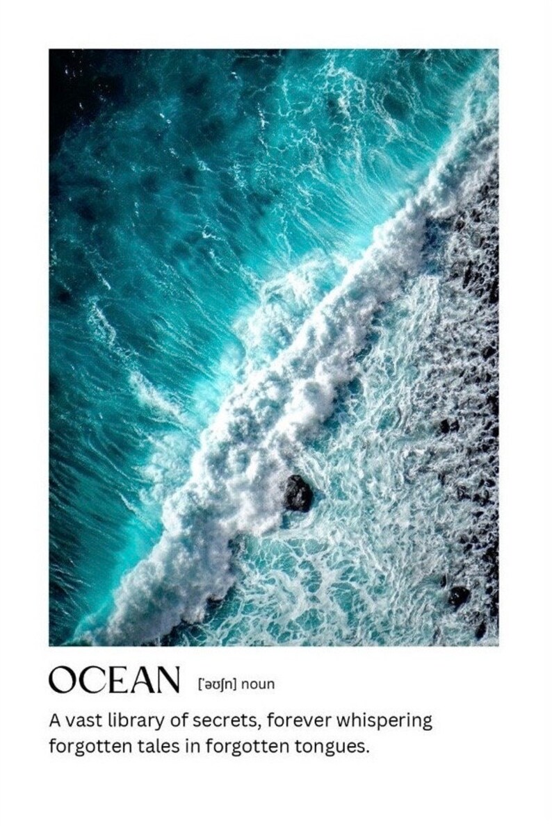 Coastal Printable Artwork Cute Home Decor Printable Wall Art Ocean ...