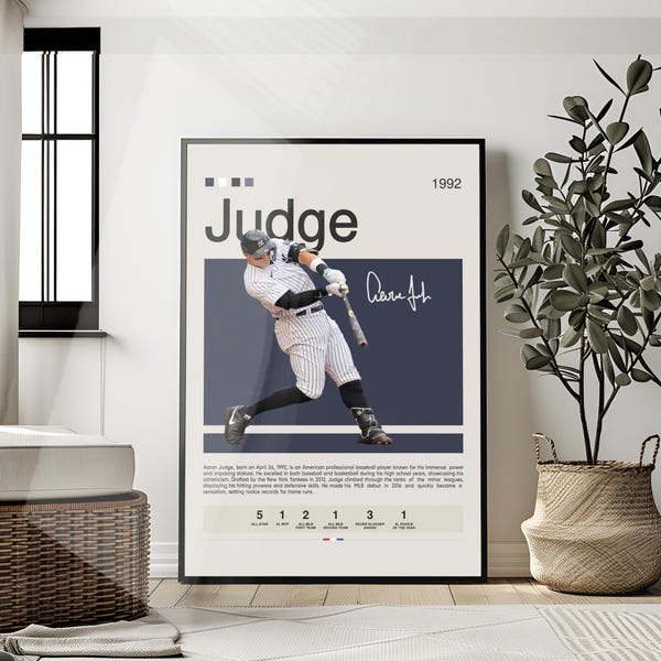 PREMIUM Babe Ruth Poster, Yankees Print, Sports Poster, Baseball Wall ...