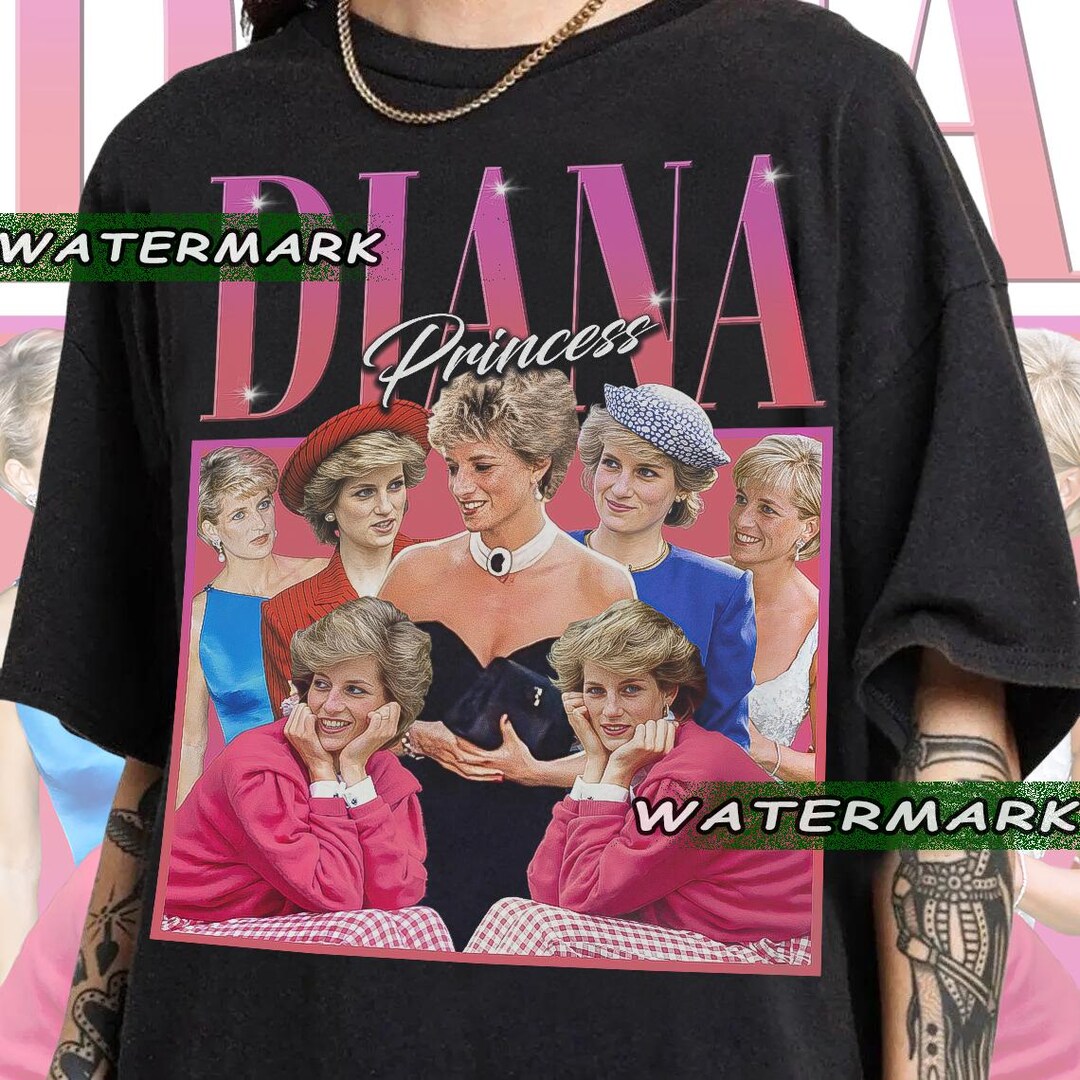 PRINCESS DIANA Princess Diana Retro Tees, Lady Diana Fans Gifts ...