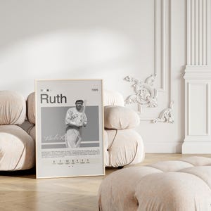 PREMIUM Babe Ruth Poster, Yankees Print, Sports Poster, Baseball Wall ...