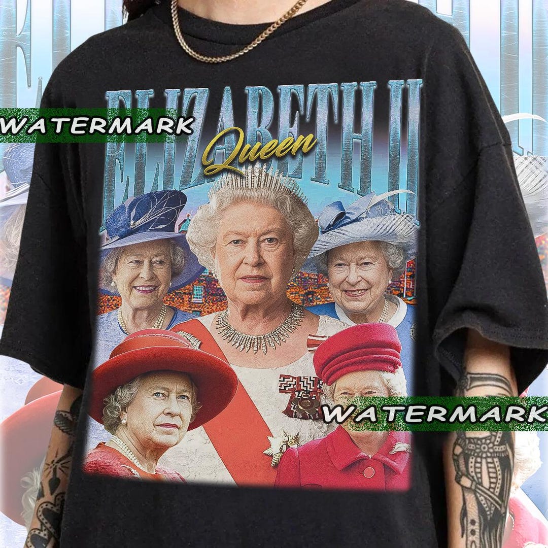 QUEEN ELIZABETH Queen Elizabeth T-shirt, Queen Elizabeth Tribute Tee ...