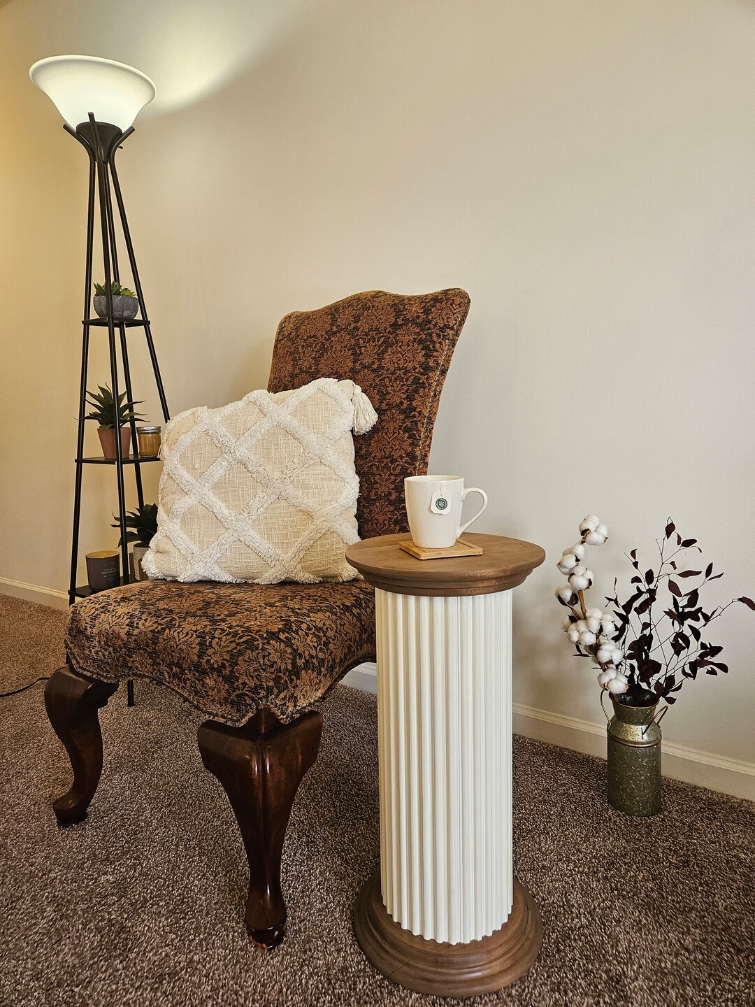 Small Round End Table - Etsy