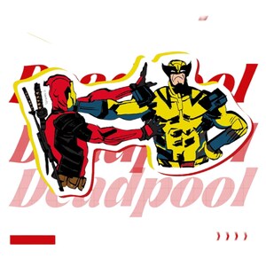 Deadpool and Wolverine Stickers New Deadpool Movie, Phone, Fridge ...