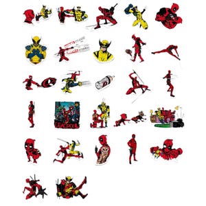 Deadpool and Wolverine Stickers New Deadpool Movie, Phone, Fridge ...