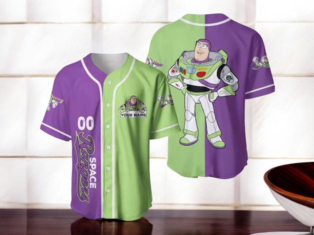 Customizable Toy Story Buzz Lightyear & Woody Baseball Jersey Unisex ...