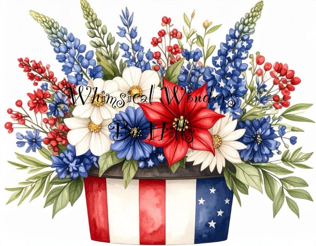Beautiful Patriotic Buckets/vases Bundle - Etsy