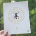 Bee Art Print Celtic Knotwork Nature Honey Comb Beekeeper - Etsy