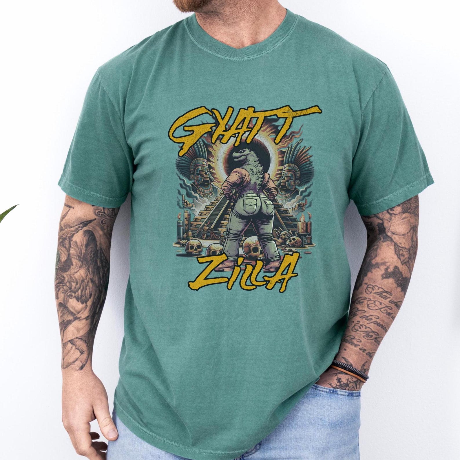 Gyattzilla Unisex T-shirt, Funny Godzilla Parody Super Soft Tee, Gyatt ...