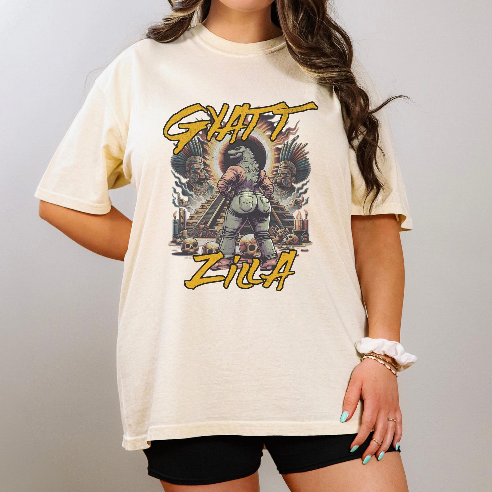 Gyattzilla Unisex T-shirt, Funny Godzilla Parody Super Soft Tee, Gyatt ...
