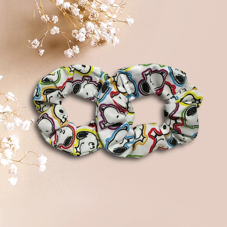 Snoopy Scrunchies,snoopy Inspired,snoopy and Woodstock,peanuts,charlie ...