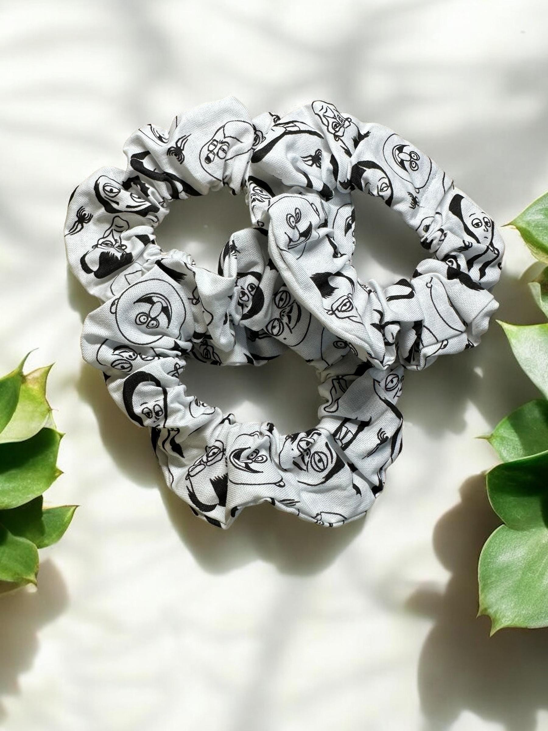 The Addams Family Inspired Scrunchies,handmade Scrunchies,the Addams ...