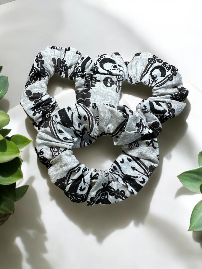 The Addams Family Inspired Scrunchies,handmade Scrunchies,the Addams ...