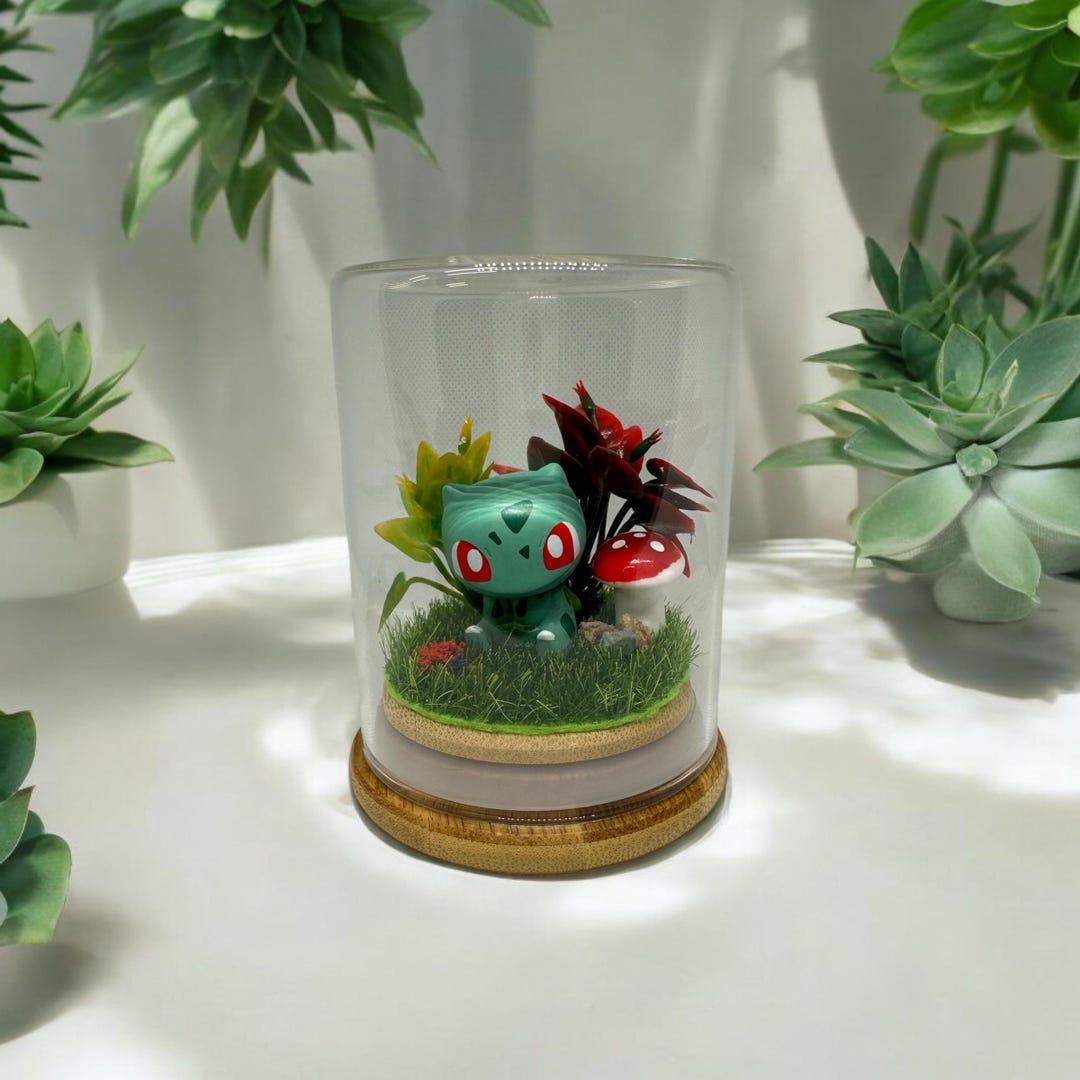 Pokemon Diorama,bulbasaur Diorama,pokemon Terrarium,pokemon,bulbasaur ...