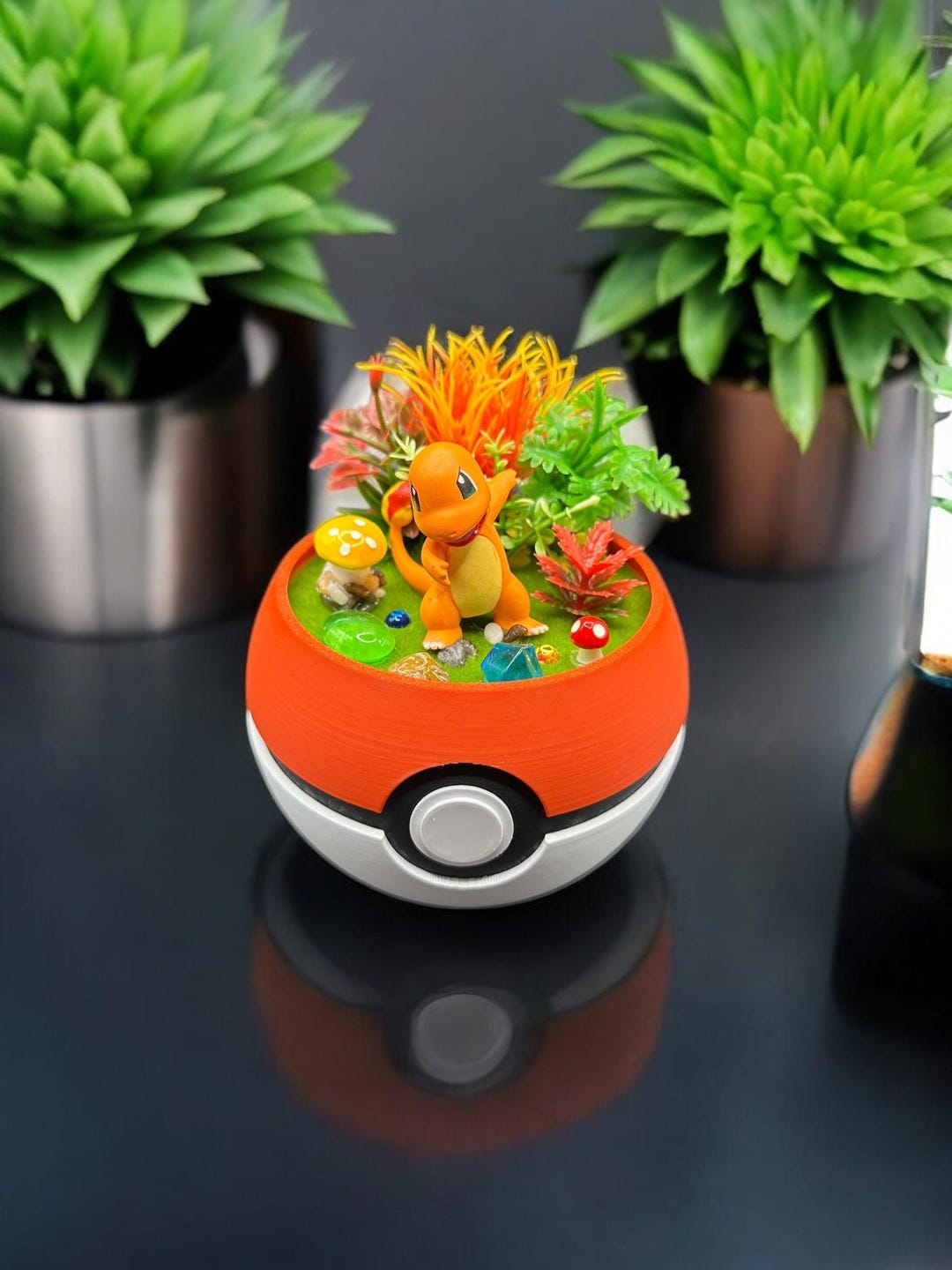 Charmander Pokemon Terrarium, Pokemon Inspired,pokemon Diorama,pokeball ...