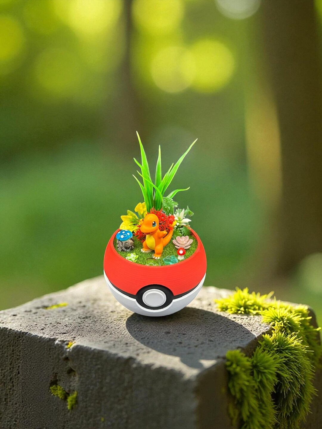 Charmander Pokemon Terrarium, Pokemon Inspired,pokemon Diorama,pokeball ...