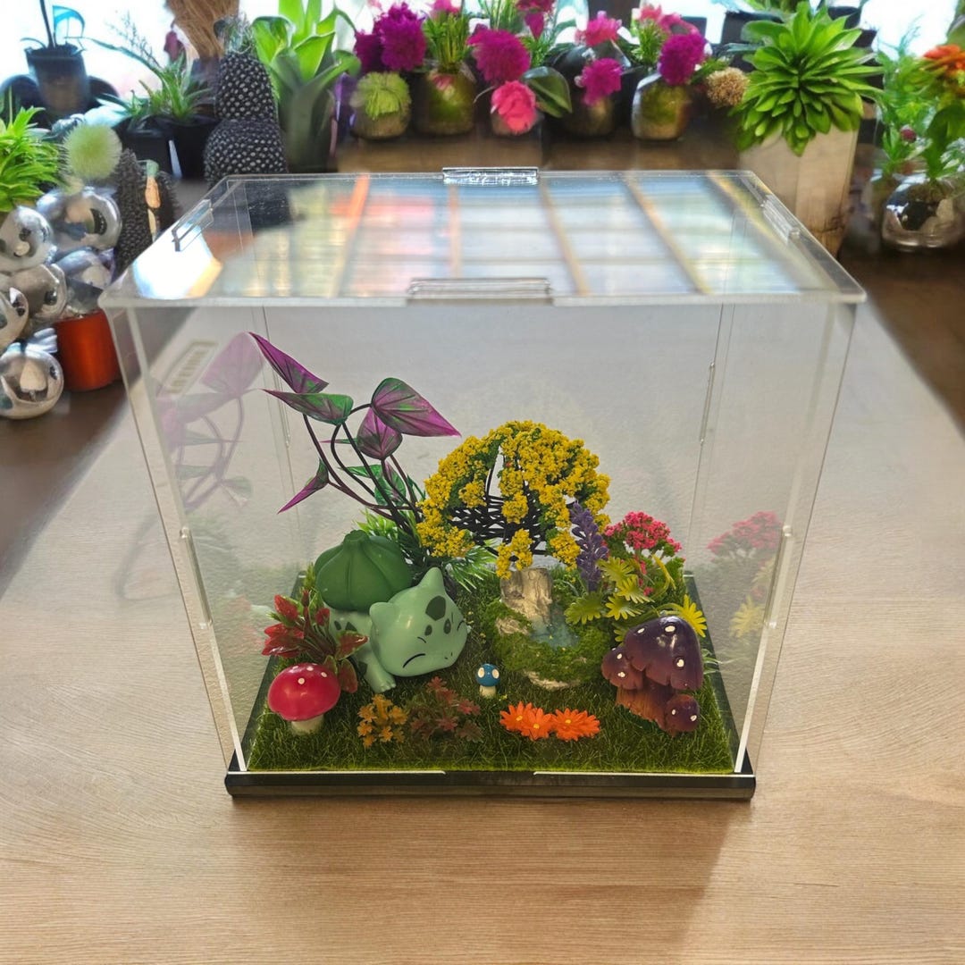 Bulbasaur Diorama,pokemon Terrarium,pokemon Diorama,pokeball Terrarium ...