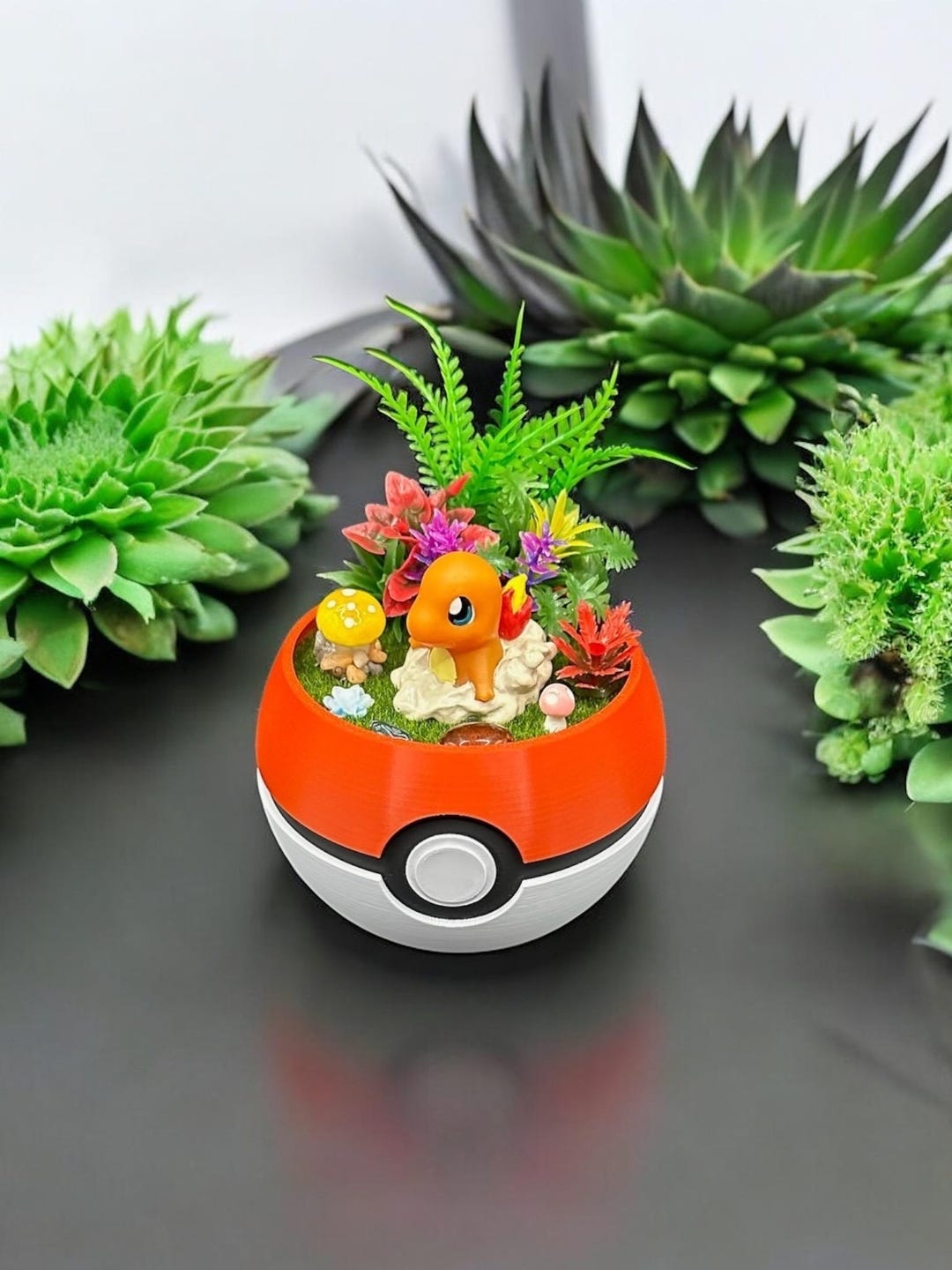 Charmander Pokemon Terrarium, Pokemon Inspired,pokemon Diorama,pokeball ...