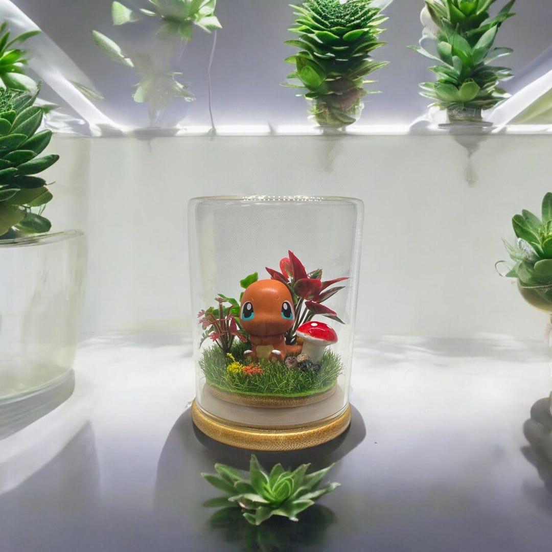 Pokemon Diorama,charmander Diorama,pokemon Terrarium,pokemon,charmander ...