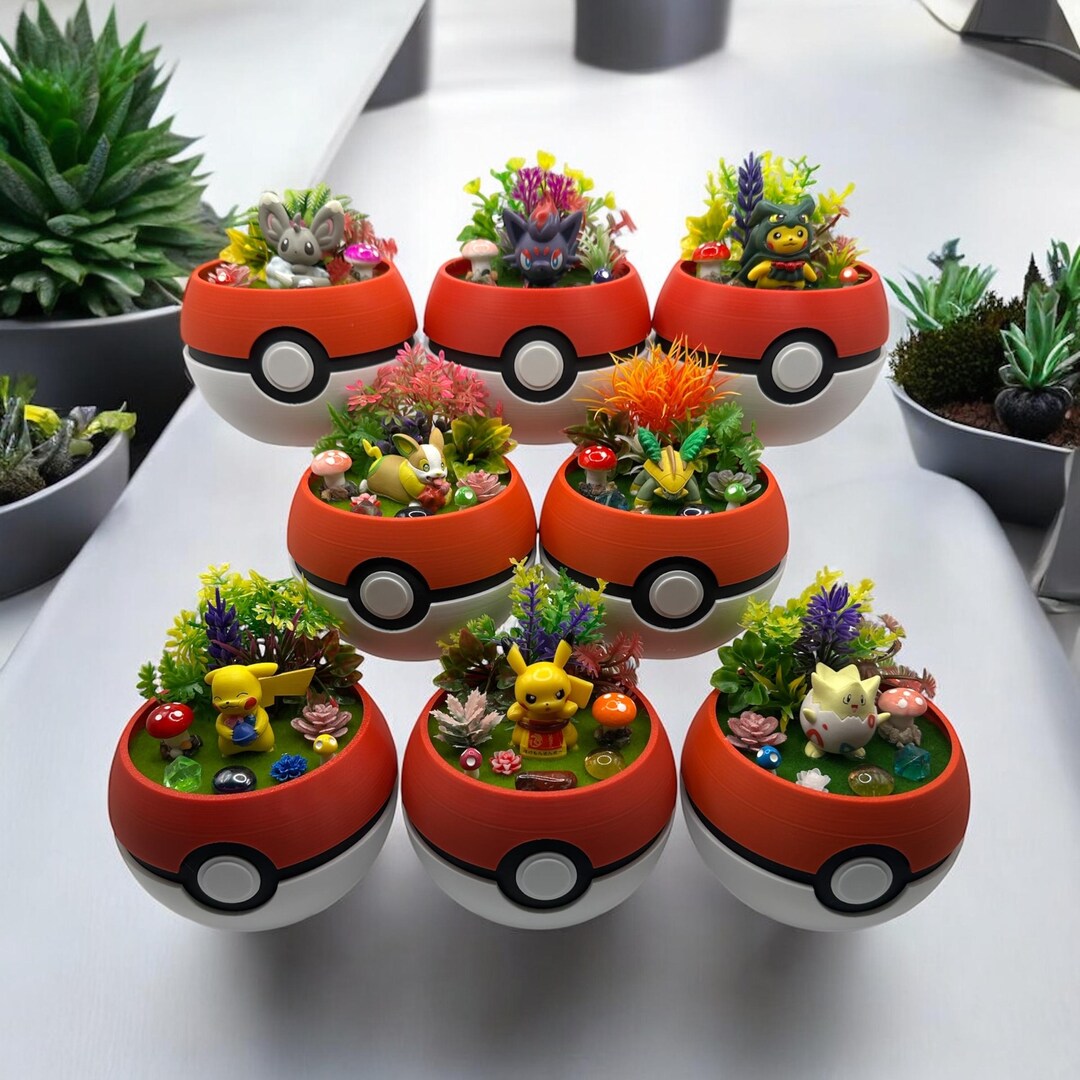 Pokemon Terrarium,pokemon Diorama,pokeball Terrarium,pokeball Diorama ...