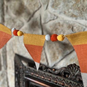 Candy Corn Halloween Pennant Banner Fall Party Decorations Halloween ...
