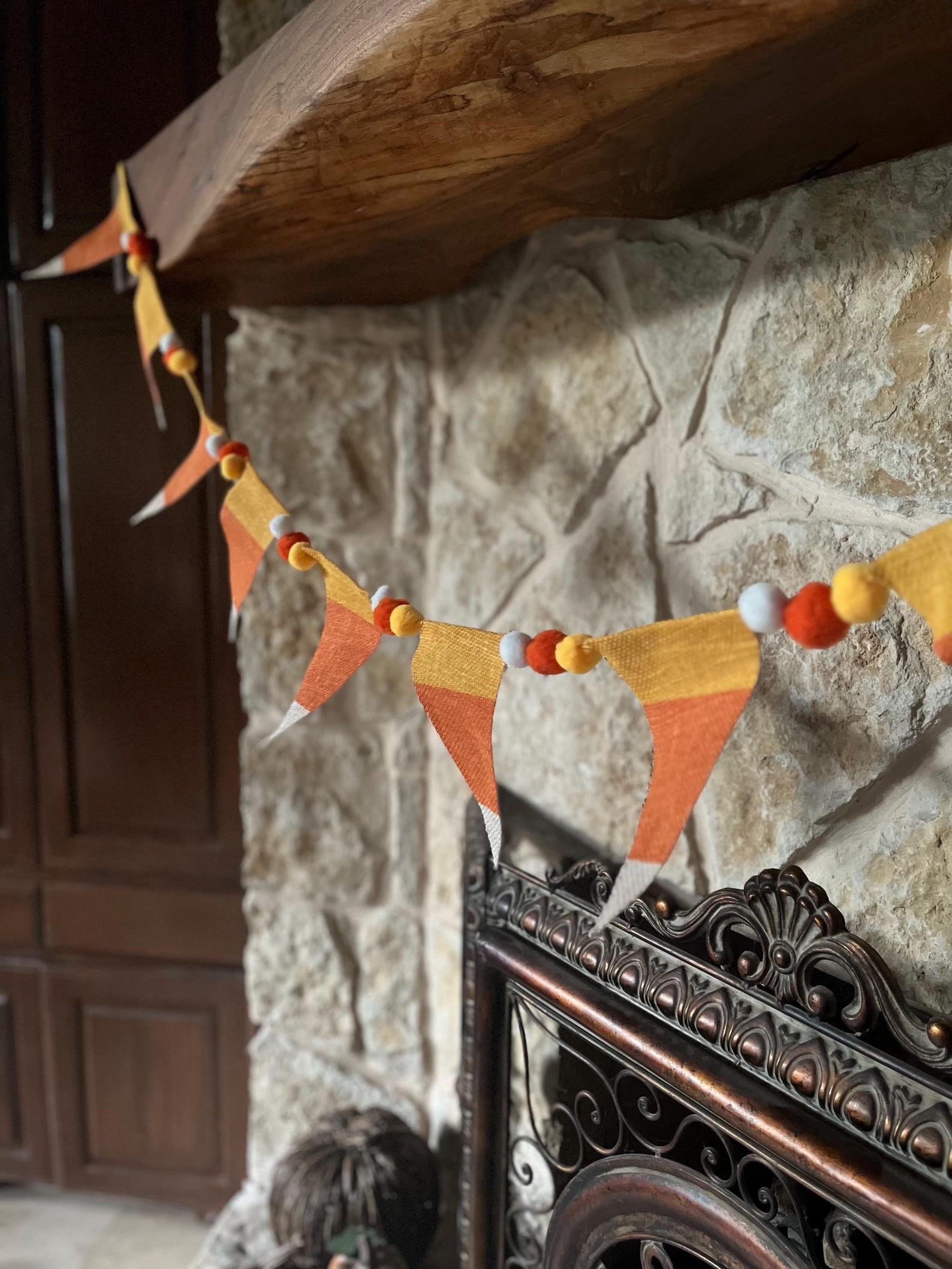 Candy Corn Halloween Pennant Banner Fall Party Decorations Halloween ...