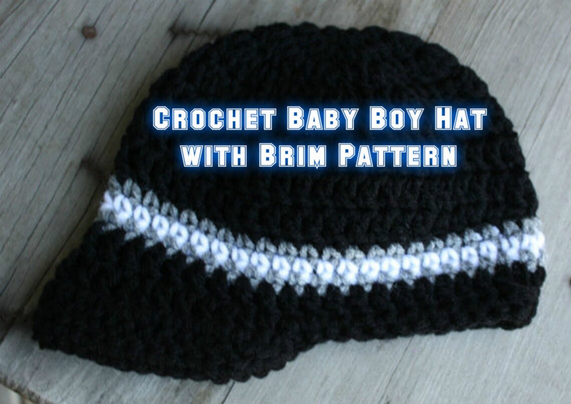 Crochet Baby Boy Hat With Brim PATTERN - Etsy