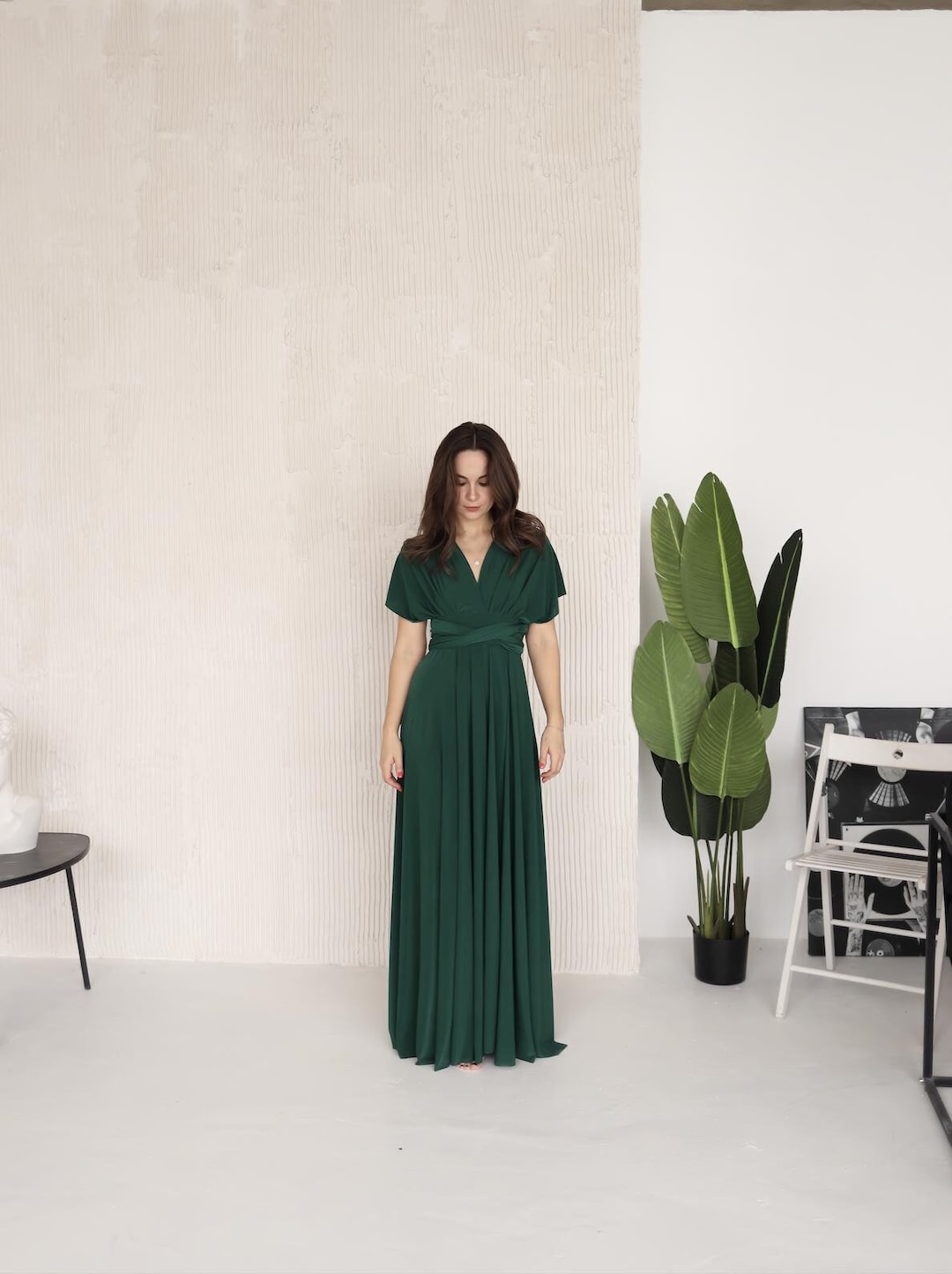 Emerald Green Bridesmaid Dress, Emerald Green Infinity Dress, Emerald ...