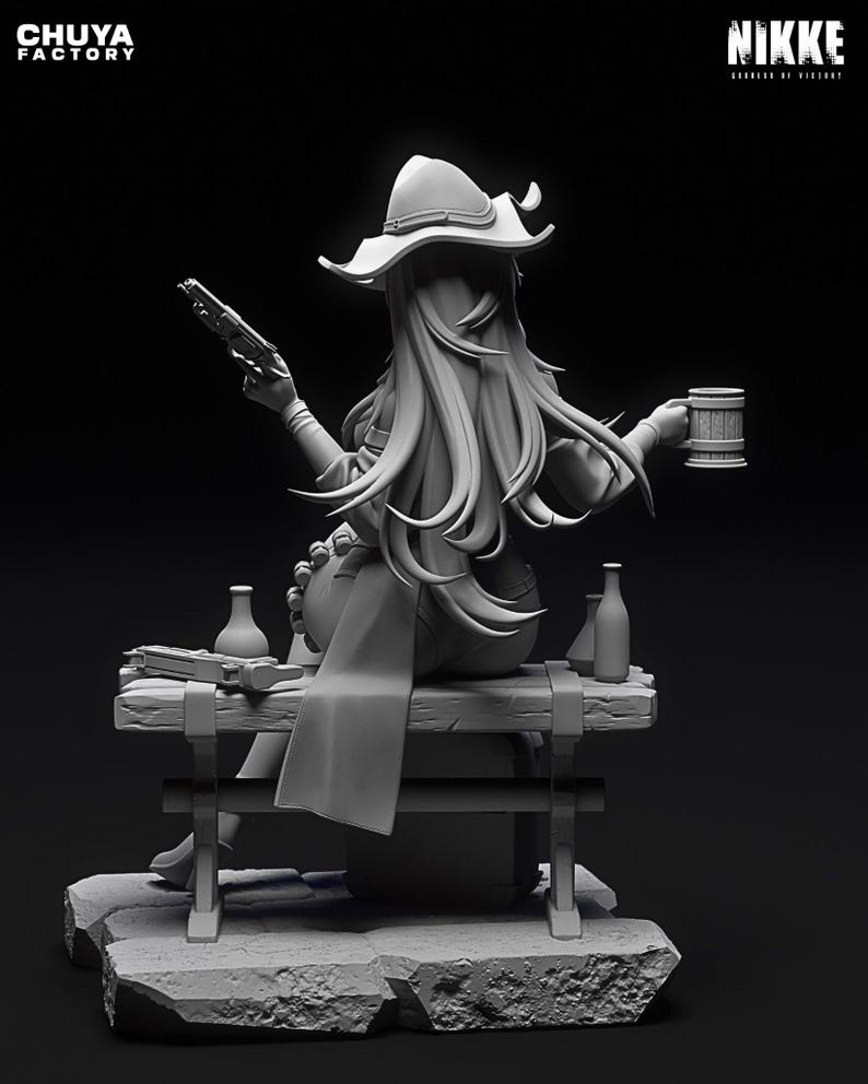 Volume Figure | Nikke | 12k Resolution | 3D Printed | Unassembled ...