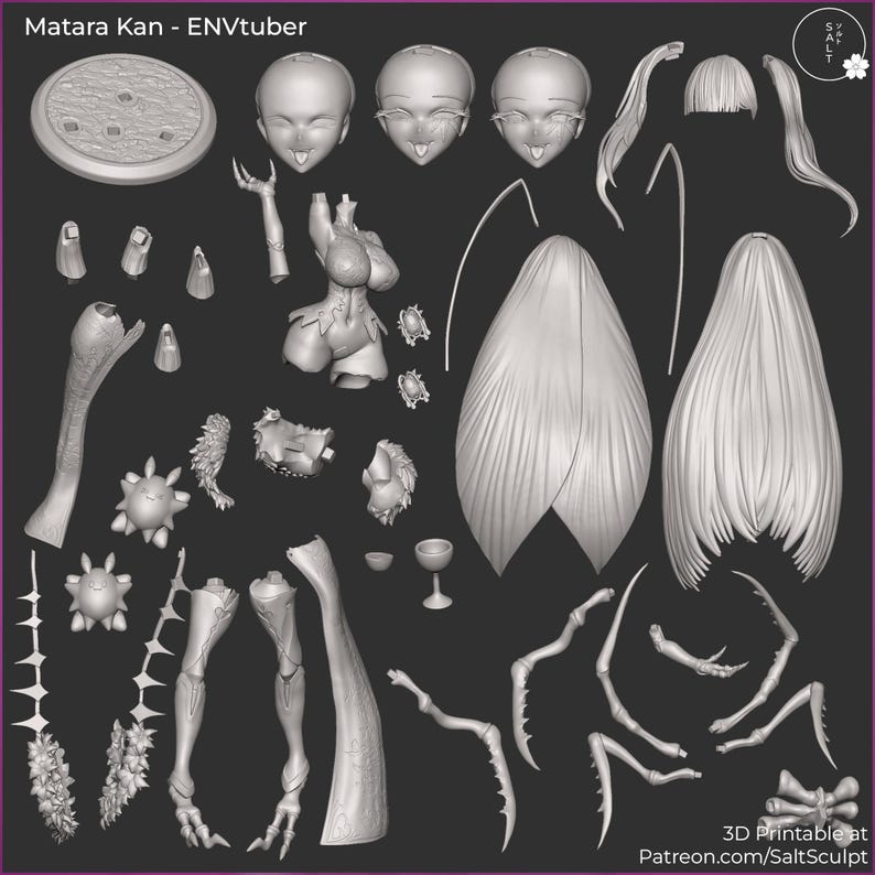 Matara Kan Figure | EN Vtuber | 12k Resolution | 3D Printed ...