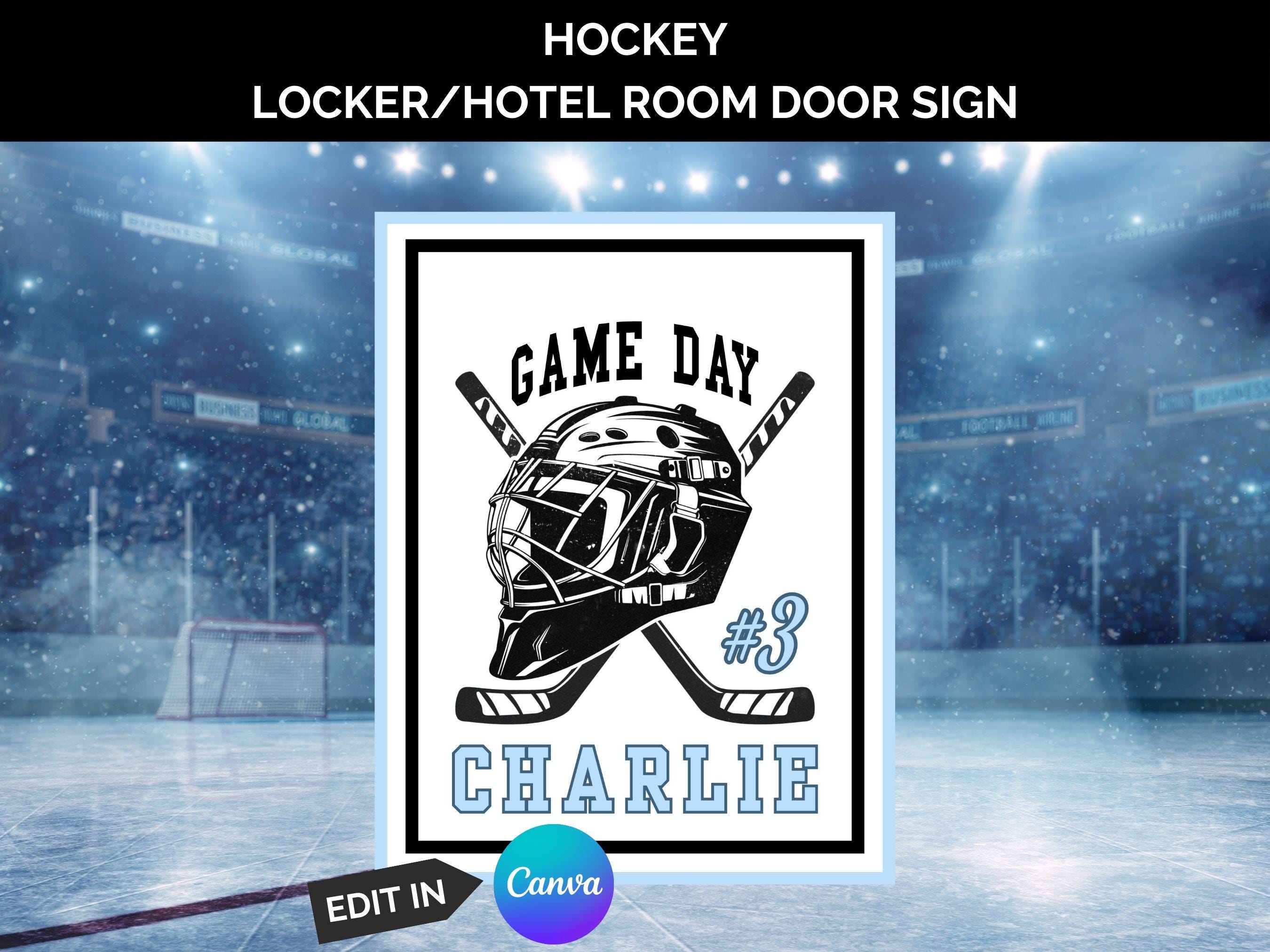 HOCKEY Locker Sign Template, Hockey Locker Decorations, Travel Hockey ...