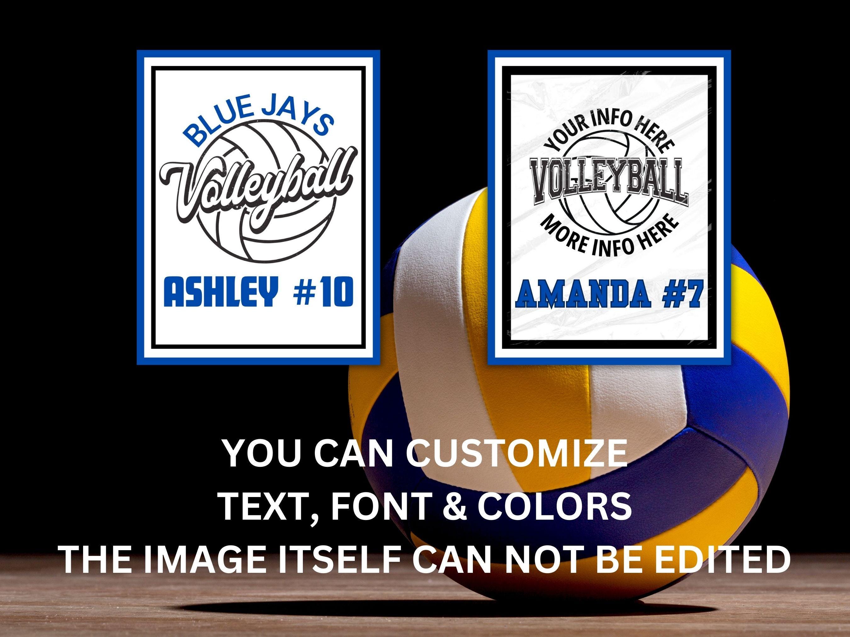 Volleyball Locker Sign Template, Volleyball Locker Decorations, Travel ...