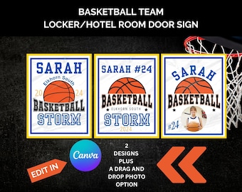 Volleyball Locker Sign Template, Volleyball Locker Decorations, Travel ...