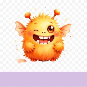 Cute Monster Clipart Set, Trunk or Treat Decor, Monsters PNG, Fun ...