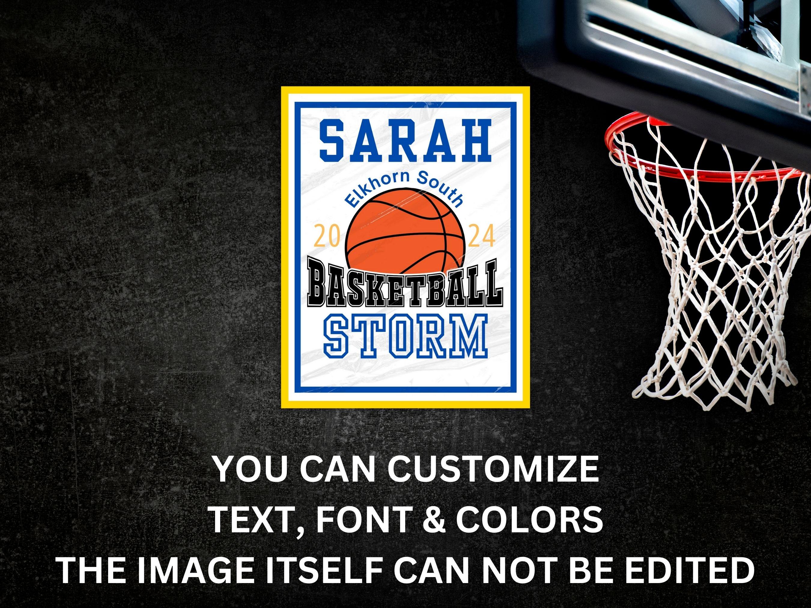 Basketball Locker Sign Template, Basketball Locker Decorations, Travel ...