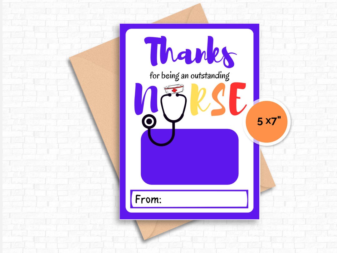 Nurse Appreciation Gift Card Holder, Nurses Week Gift, Thank A Nurse ...