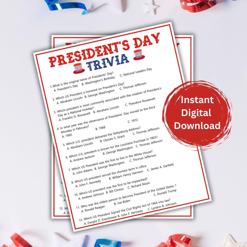 Presidents Day - Etsy