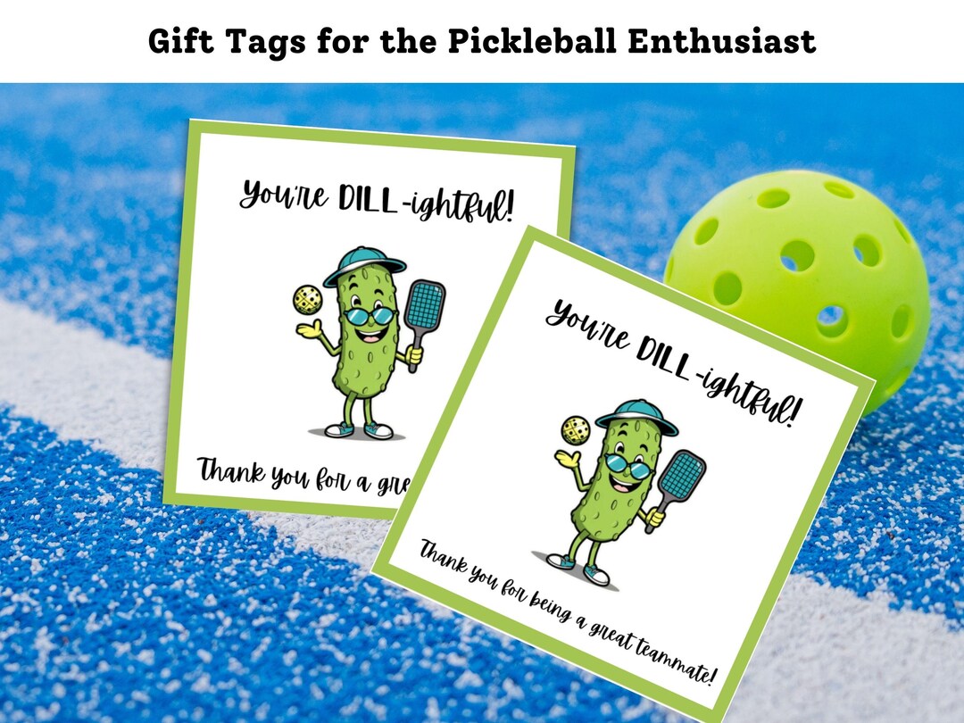 Pickleball Gift Tags for Coaches and Teammates, End of Season ...