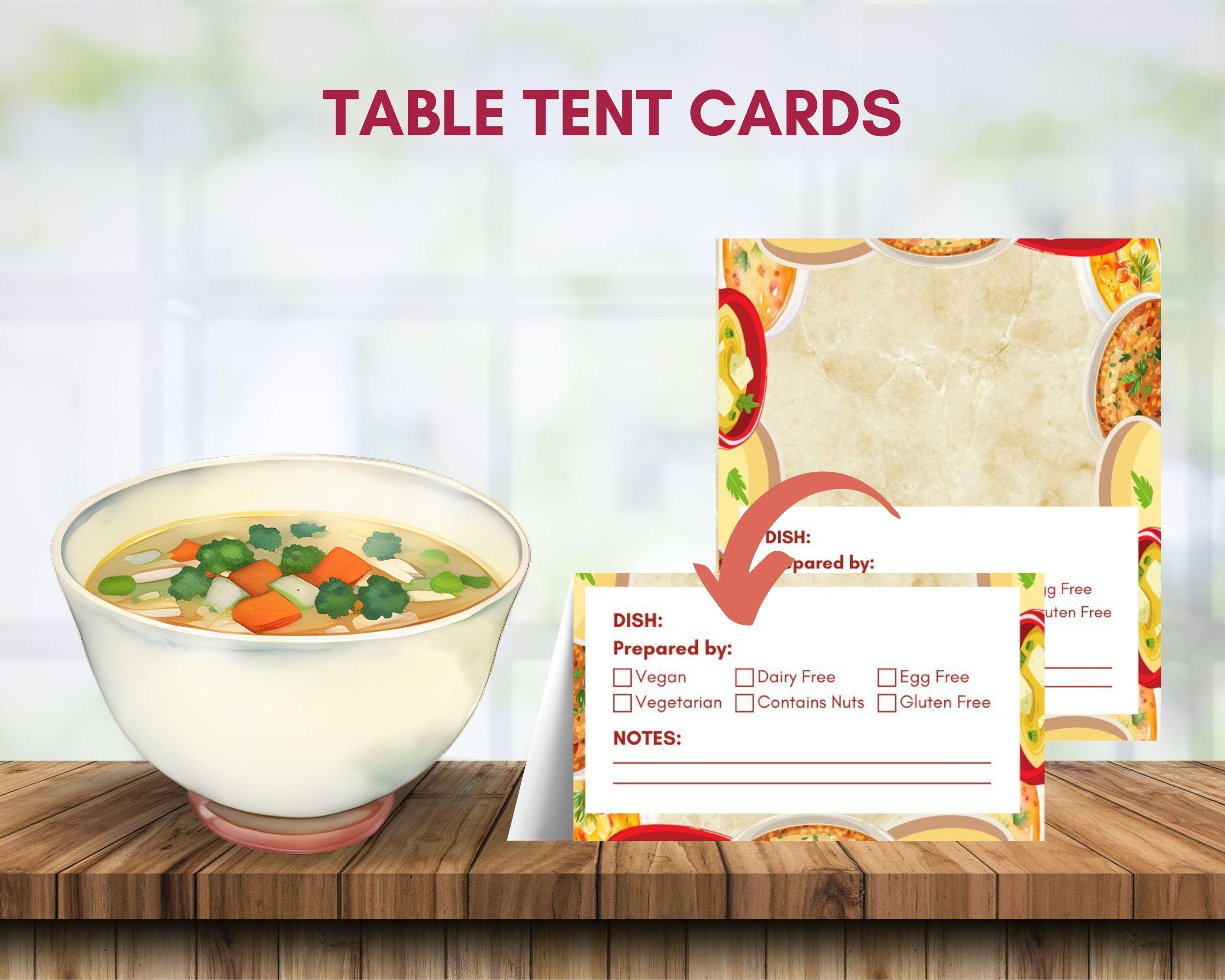Soup Cook off Ballot, Pot Number Cards, Signage and Award Certificates ...