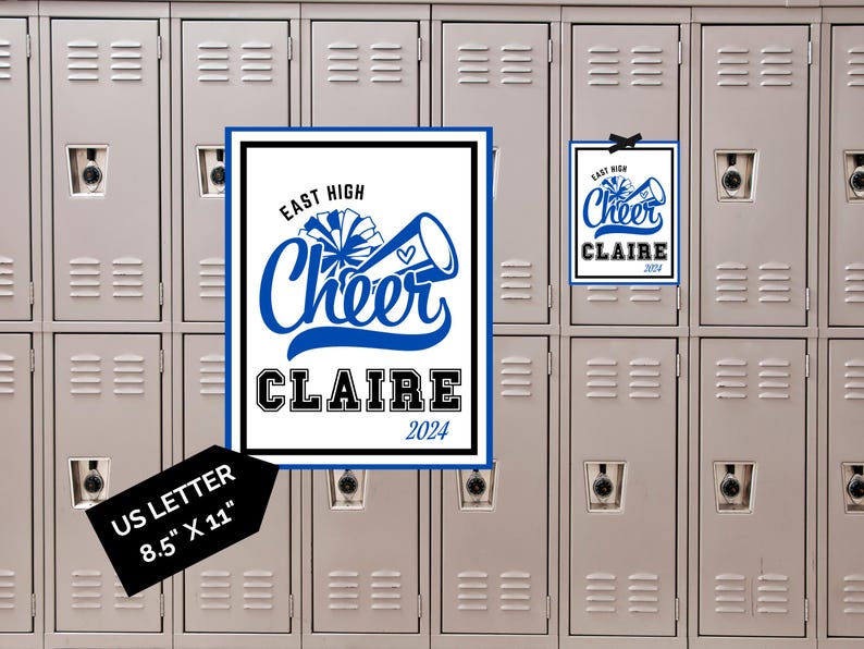 Cheer Locker Hotel Sign Template, Cheer Locker Decorations, Hotel Door ...