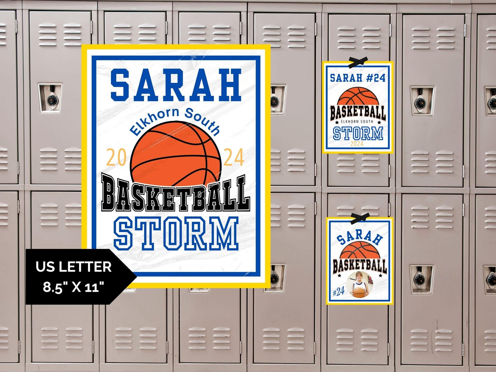 Basketball Locker Sign Template, Basketball Locker Decorations, Travel ...