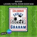 SOCCER Player Locker Sign Template for School Lockers, Locker Room ...