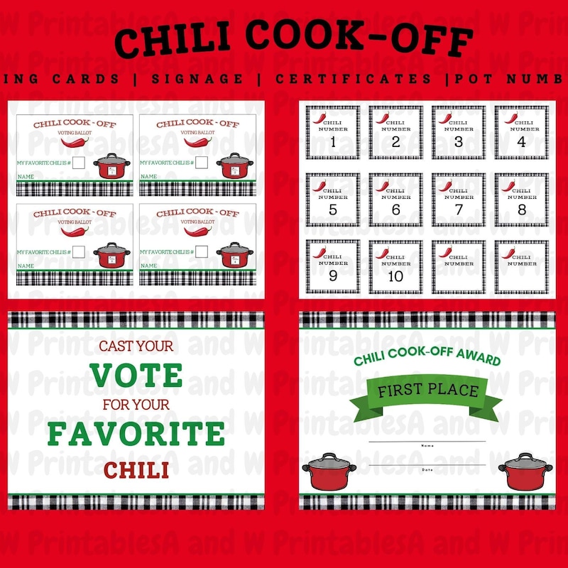 Chili Cook off Svg - Etsy