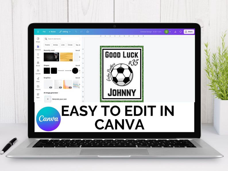 SOCCER Player Locker Sign Template for School Lockers, Locker Room ...