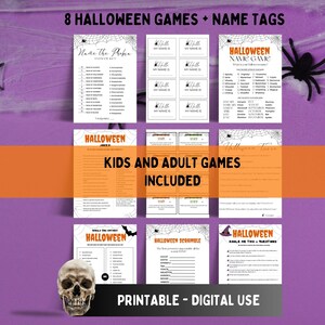 Halloween Party Games, Kids and Adults, Printable Halloween Games ...