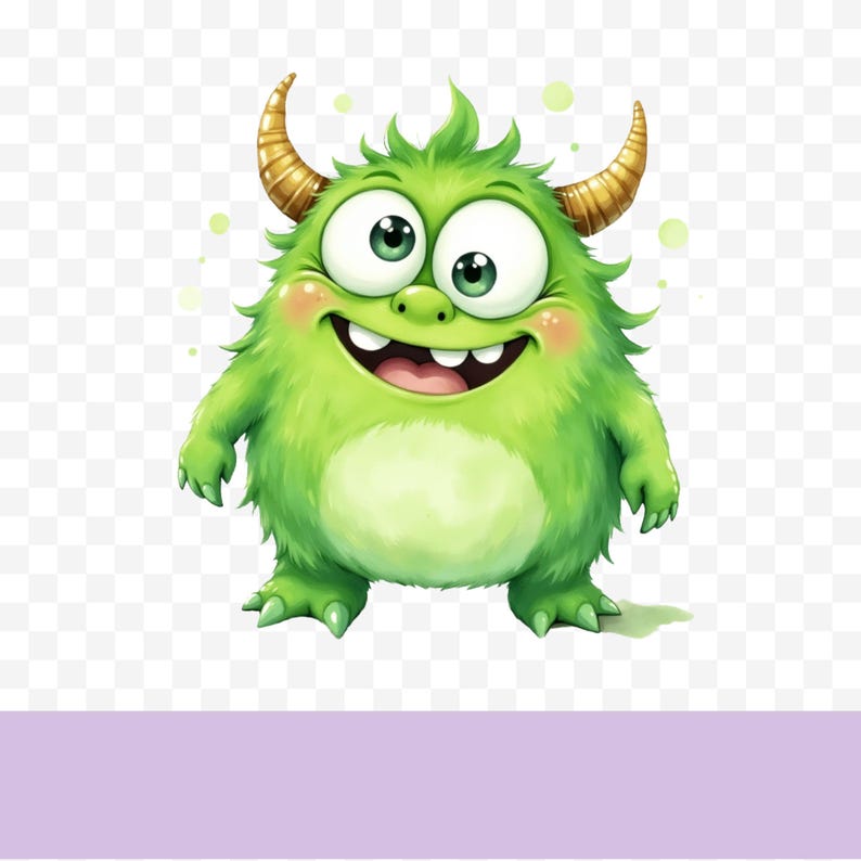 Cute Monster Clipart Set, Trunk or Treat Decor, Monsters PNG, Fun ...