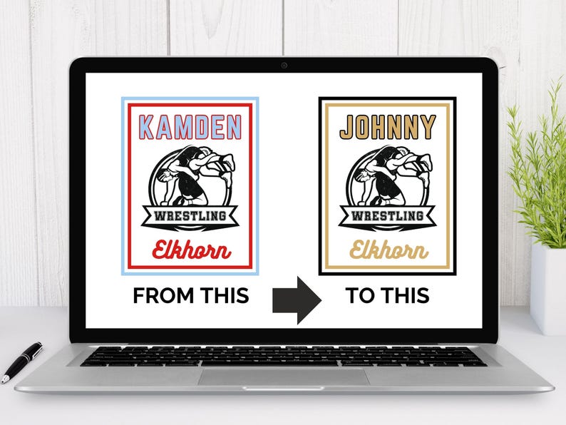 Wrestling Locker Sign Template, Wrestling Locker Room Decorations ...