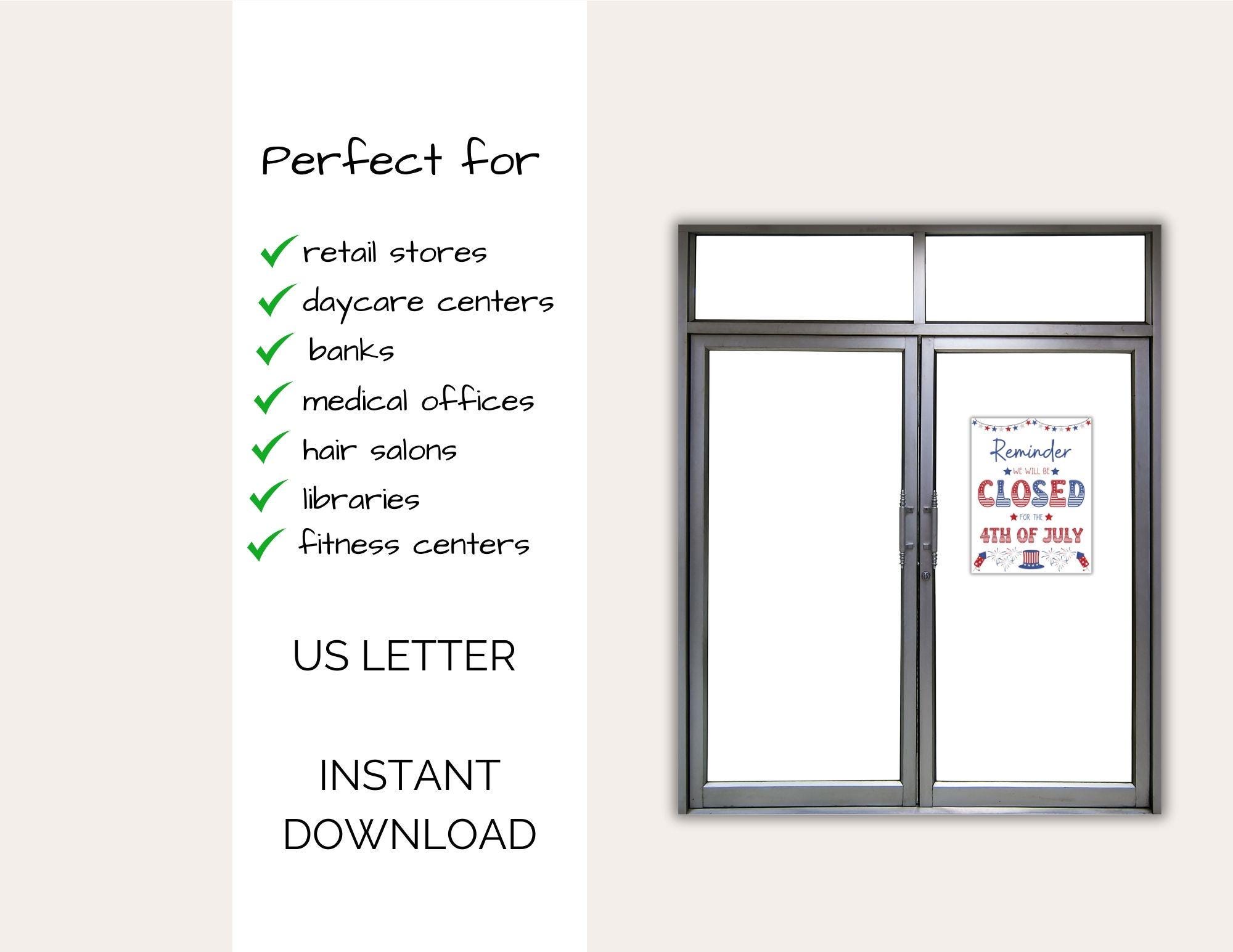 2025 Holiday Closed Sign Bundle, Major Holidays Closed Signs, Retail ...