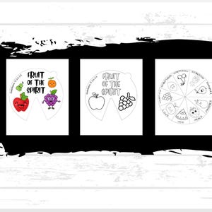 Fruit of the Spirit Spinner Coloring Wheel, Kids Church Craft Printable ...