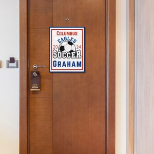 SOCCER Player Locker Sign Template for School Lockers, Locker Room ...